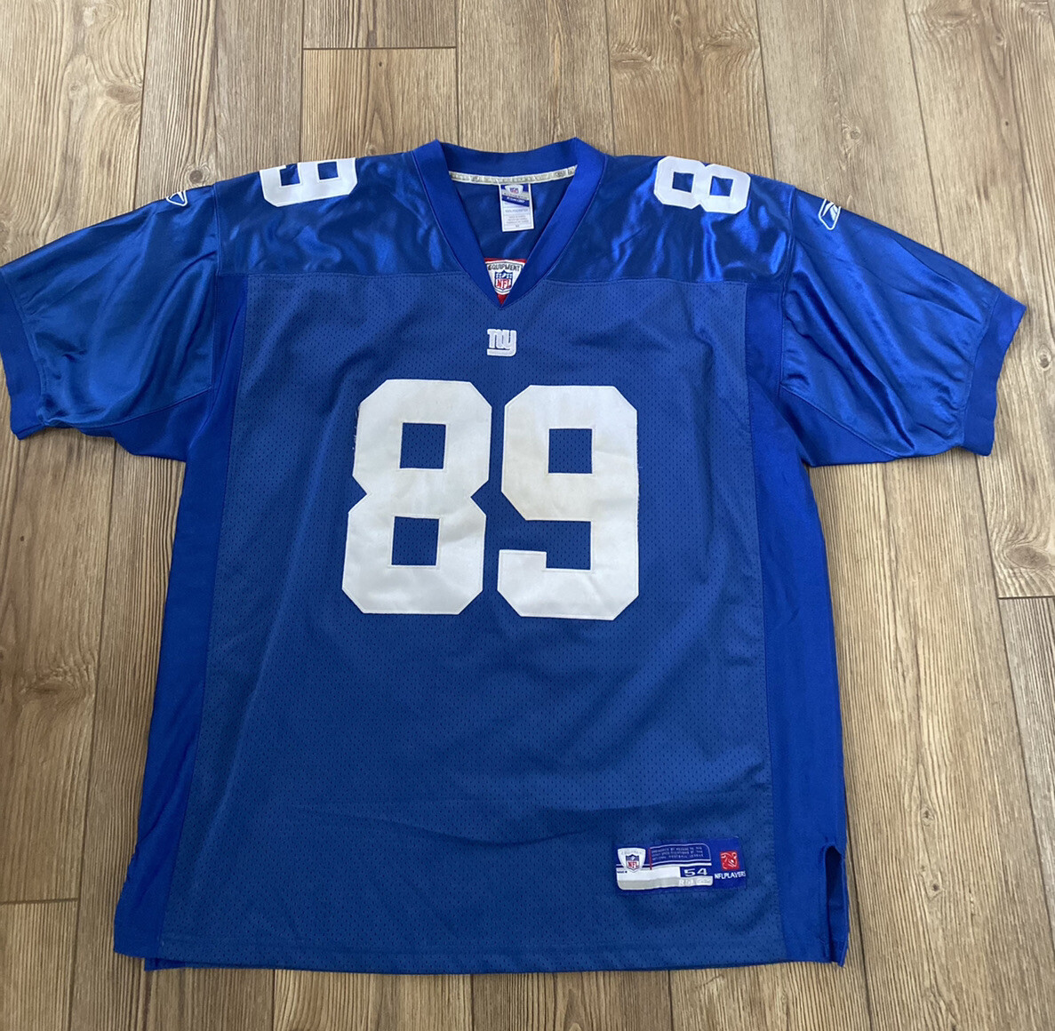 Vintage Reebok New York Giants Kevin Boss Jersey Size 54 Blue NFL ...