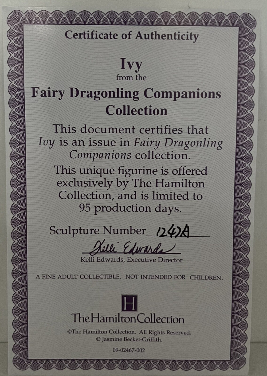 Ivy Fairy Dragonling Companions, Jasmine Becket-Griffith, RARE!, Hamilton | eBay