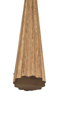 3" Dia. Unfinished Reeded Wood Curtain Drapery Rod. New. 43" Length | eBay