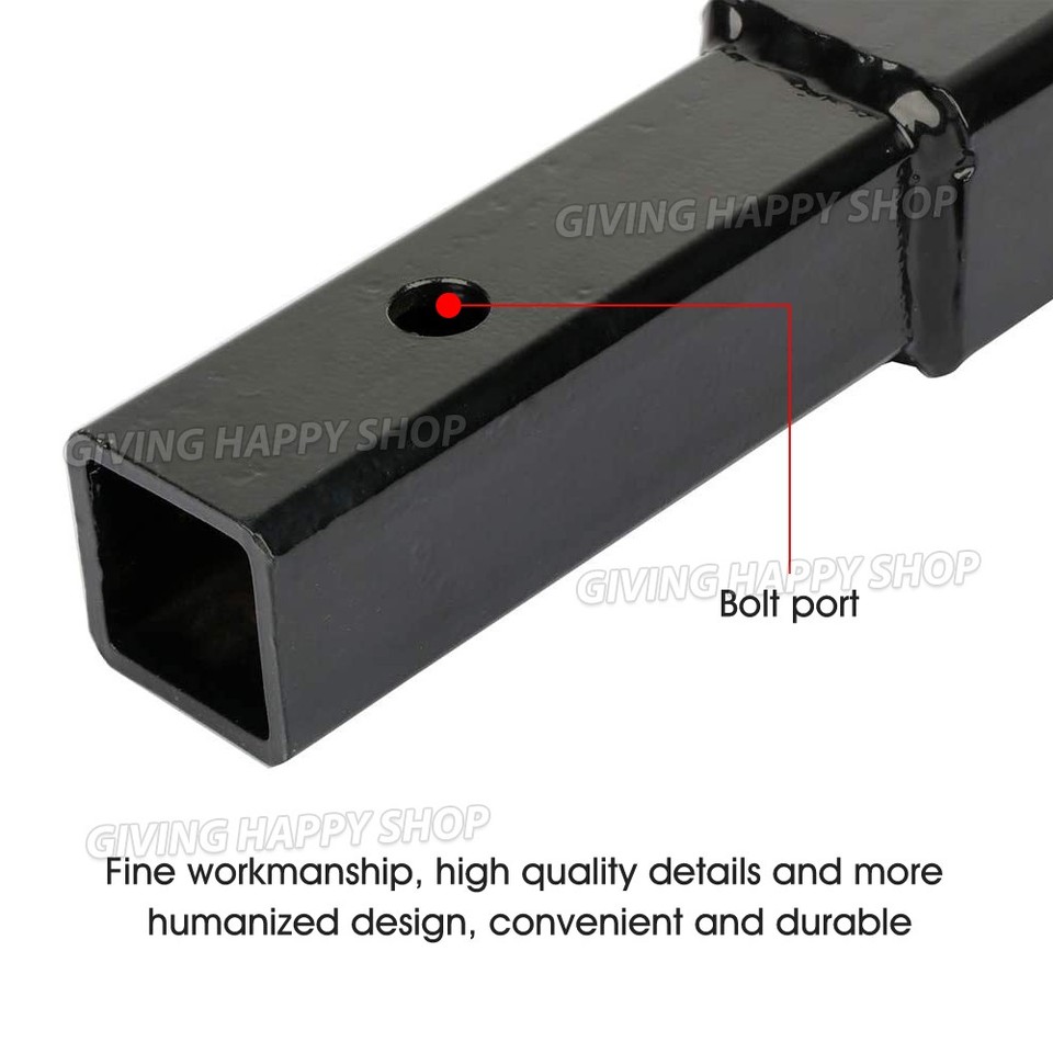 13" Inch Hitch Extender Extension Tow Bar Trailer 4WD Car 2" Heavy Duty ...