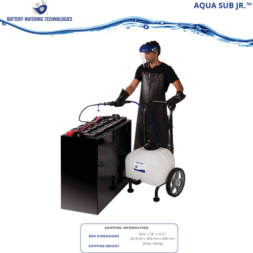 Aqua Sub Jr NC5090PG Battery Watering Cart - 9 Gallon w/ Grey Connector ...