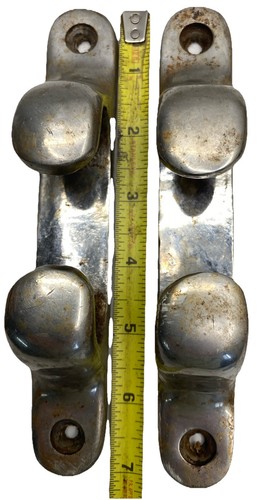 PAIR 7" Vintage Bronze Boat Bow Chock Fairlead Line Guide | eBay