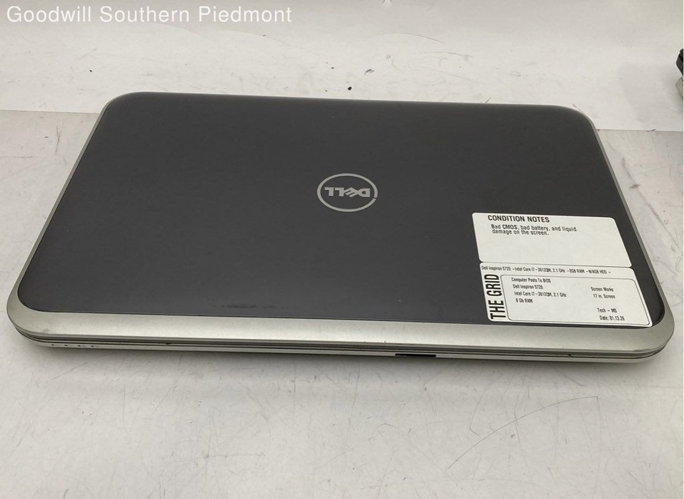 Dell Inspiron 5720 Intel Core i7-3612QM 2.1 GHz 8GB RAM No HDD - Parts ...