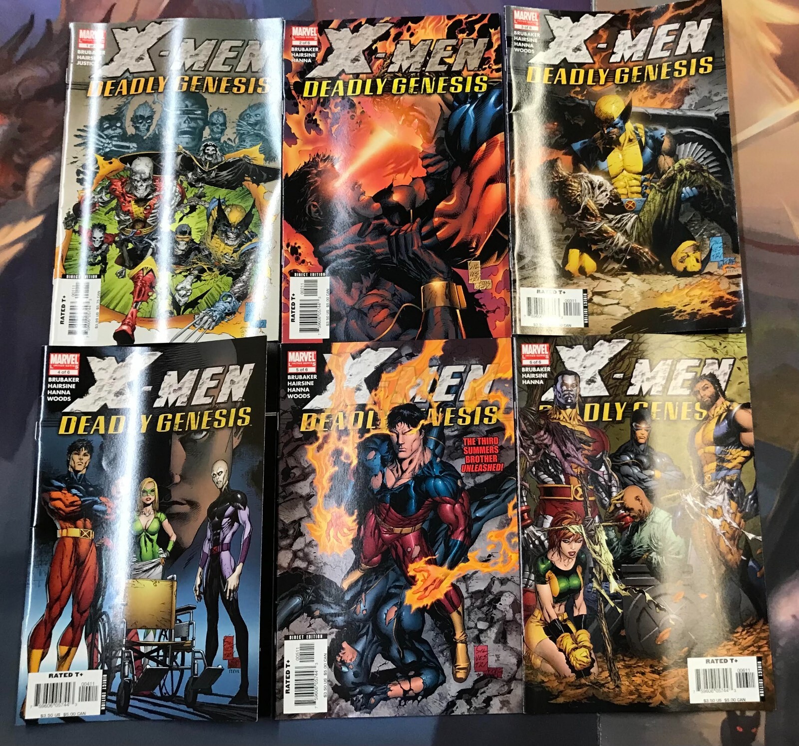 X-Men: Deadly Genesis 1-6 Complete Set (2006 Marvel) 1st App. of Vulcan ...