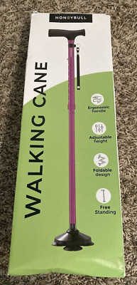 HONEYBULL Walking Cane for Men & Women - Foldable, Adjustable ...