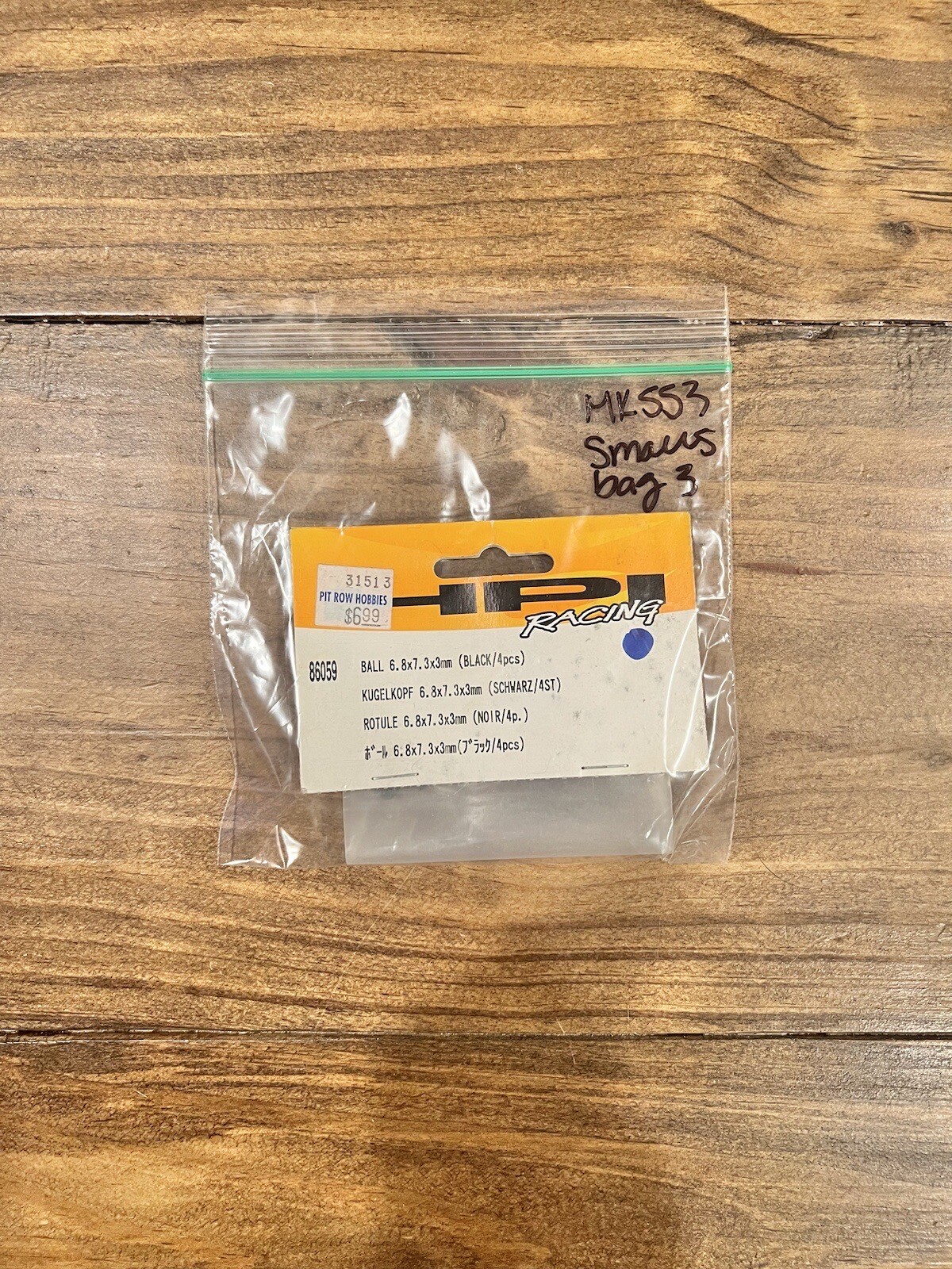 HPI 86059 Ball Set Black 4 Pcs 6.8x7.3x3 mm (MK553) | eBay