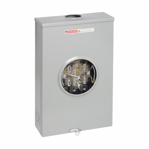 Eaton B-Line series single meter sockets, 100 A, Test block EL20L41GR2N ...