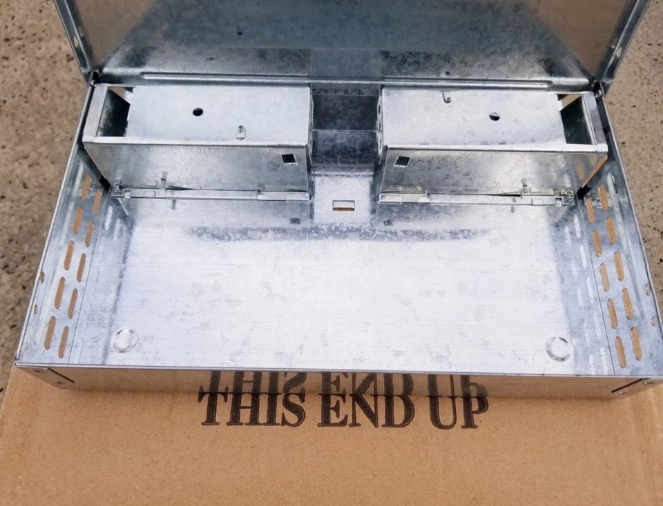 Humane Catchmaster Multi Catch Solid Top Lid Tincats 12 Mouse Traps ...