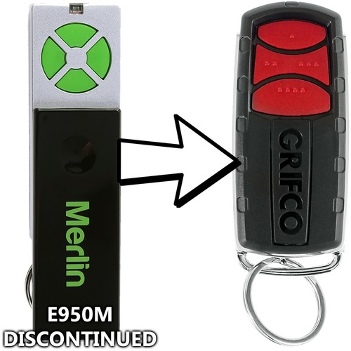 Merlin E950M Garage Door Remote Replacement E960G Security+ 2.0 EVO MYQ ...