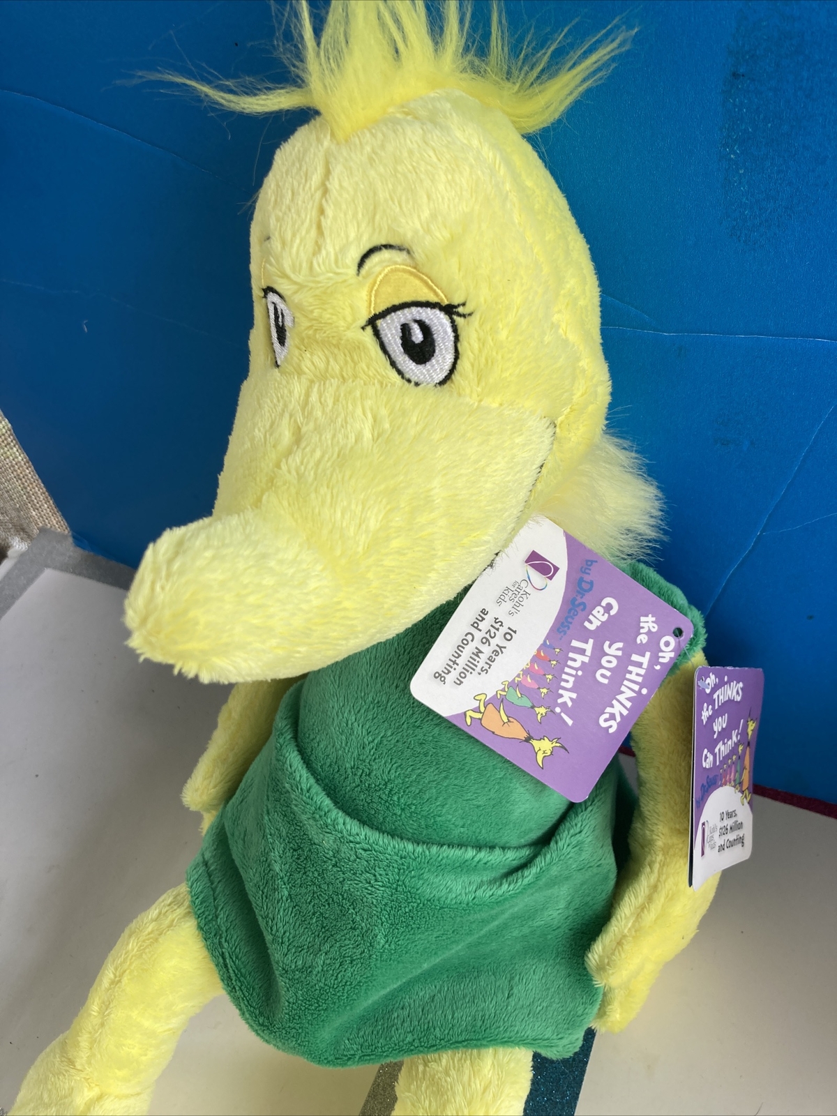 Kohls Cares Dr Seuss Sneetch Oh Thinks You Can Think Plush 17" Stuffed ...
