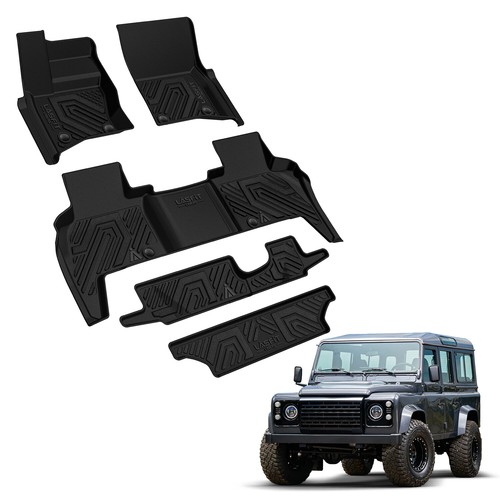 TPE Floor Mats & Cargo Liner for Land Rover Defender 110 2020-2025 TPE ...