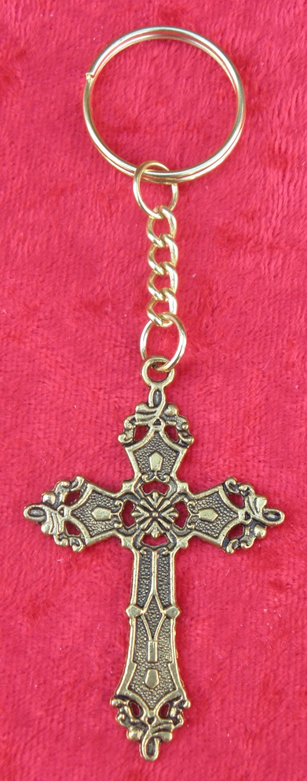 Holy Cross Christian Keyring Key Ring Gold-tone | eBay
