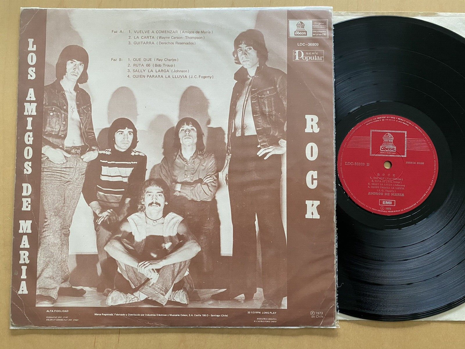 LOS AMIGOS DE MARIA- ROCK RARE 1973 CHILE HARD FUZZ GARAGE PSYCH ROCK ...