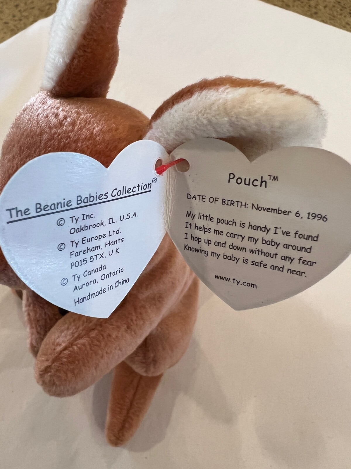 Ty Beanie Baby Pouch! Very Rare with Errors 1996 | eBay