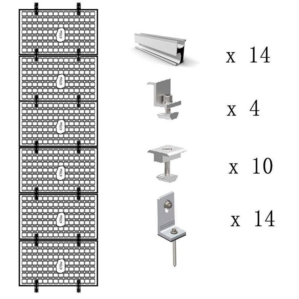 Solar Rail Alu Mounting Rail Solar Panel PV Profile Solar System ...