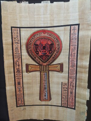 Handmade Egyptian Papyrus with vivid color designs. | eBay