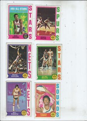 1974/1975 Topps Basketball Card ABA-6pack | eBay