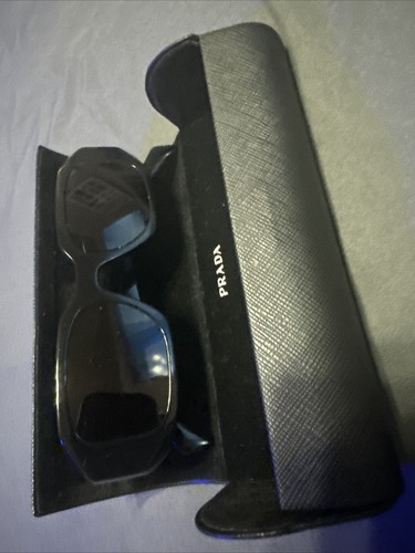 PRADA PR 27ZS Men's Irregular Sunglasses - Black/Gray (PR 27ZS 16K08Z ...