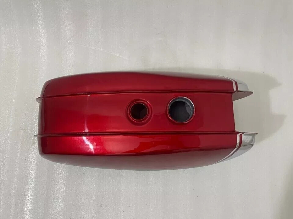 Fit BSA A65 Thunderbolt Lightning 1970'S Model Chrome & Cherry Painted ...