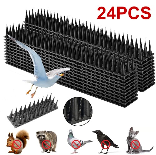 24 x Bird Spikes Pigeon Deterrent Anti Cat Possum Fence Wall Mouse Pest ...