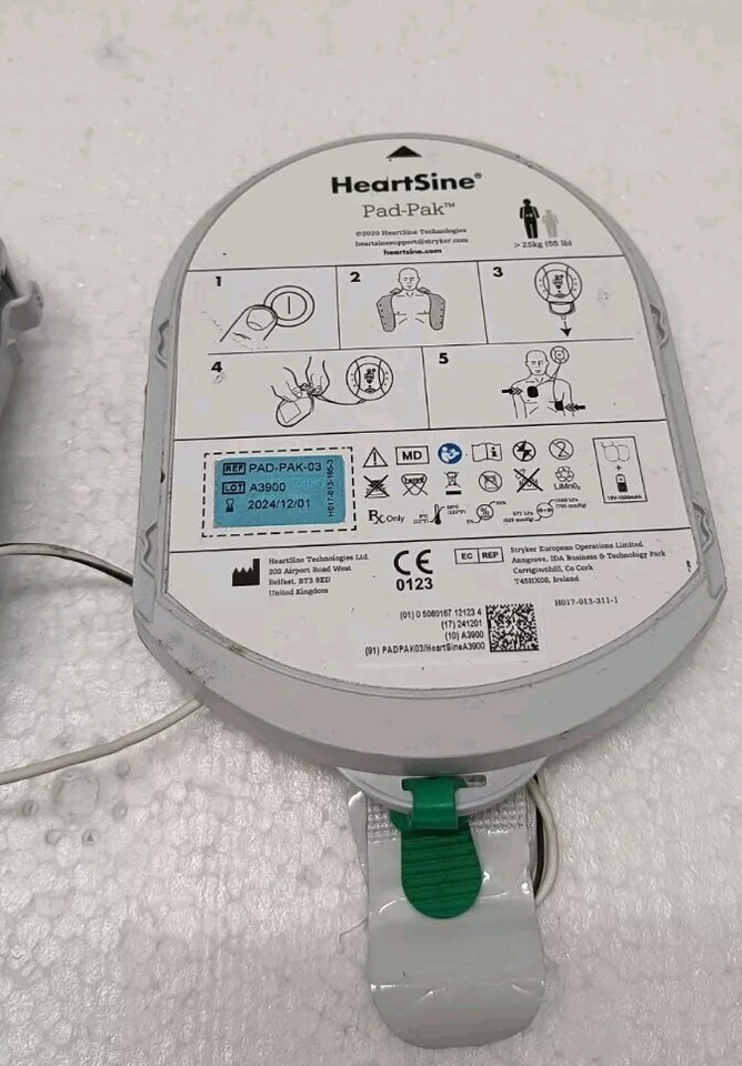 HeartSine Pad-Pak-03 01/12/2024 free fast shipping | eBay