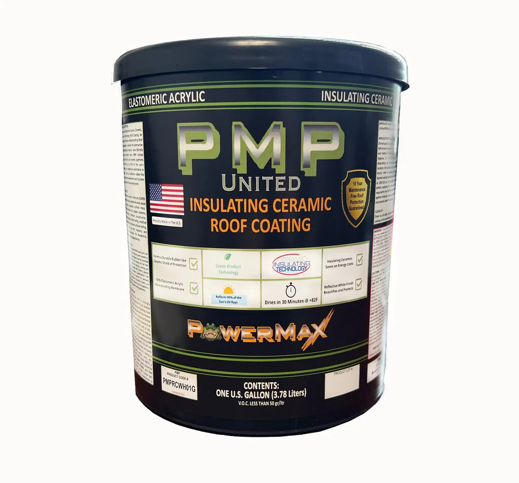RV Rubber Roof Coat 1 gal EPDM/TPO/PVC 10 yr warranty PMP UNITED Dicor ...