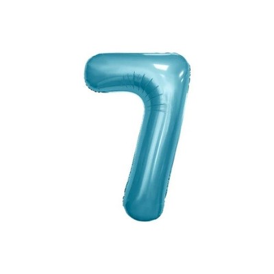 34 Inch Baby Blue Balloon Number 7 | eBay Australia