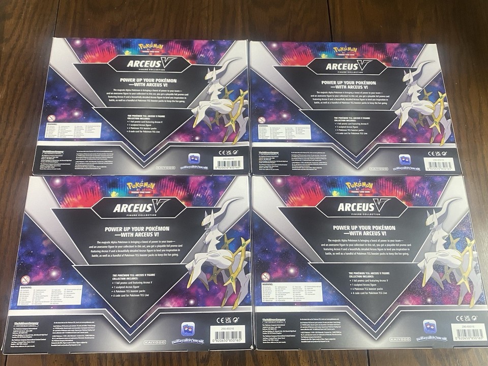 Pokemon TCG Arceus V Figure Collection Box X4 NISB Sealed Lot NEW ...