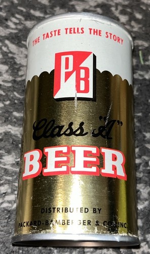 PB Class A Beer Can Packard Bamberger & Co HORLACHER Allentown PA | eBay