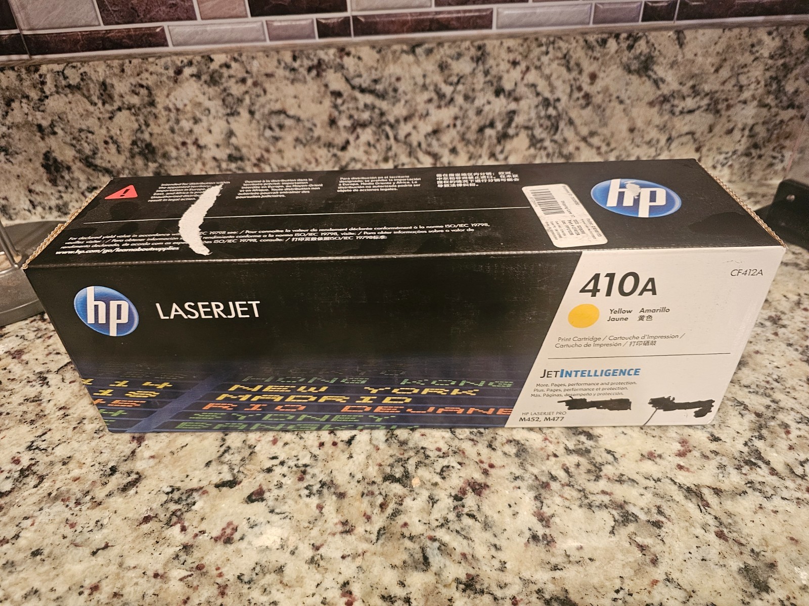 Genuine HP 410A CF412A Yellow LaserJet Toner Cartridge for Pro M452 ...