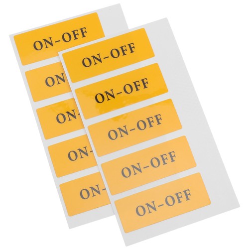 10 Pcs Power Switch Identification Sticker Label Stickers Electrical ...