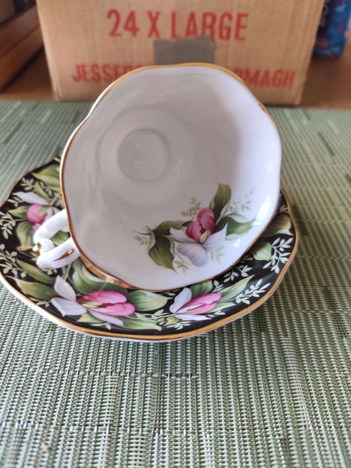 Royal Albert Provincial Flowers "Lady's Slipper" Pattern Tea Cup And ...