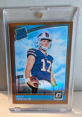 Josh Allen 2018 Donruss Optic Rated Rookie Bronze Prizm Buffalo Bills ...