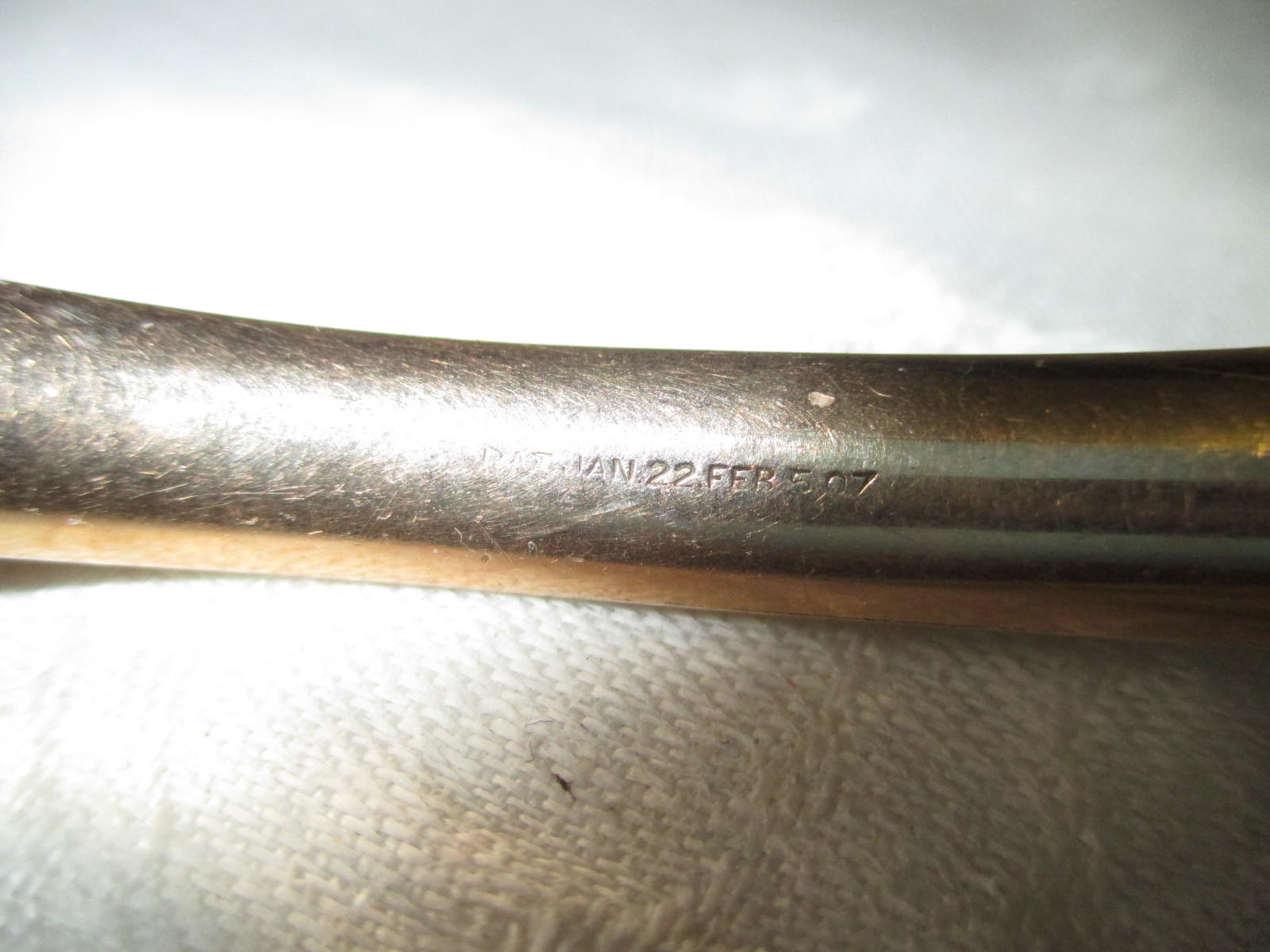 Antique S. O. Bigney & Co Bracelet Bangle Pat Feb 1907 side hinge ...