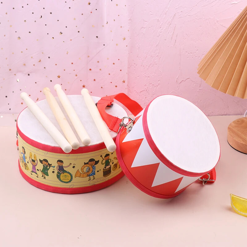 Drum Wood Musical Instrument For Children Baby Toy Beat Instrument Hand ...