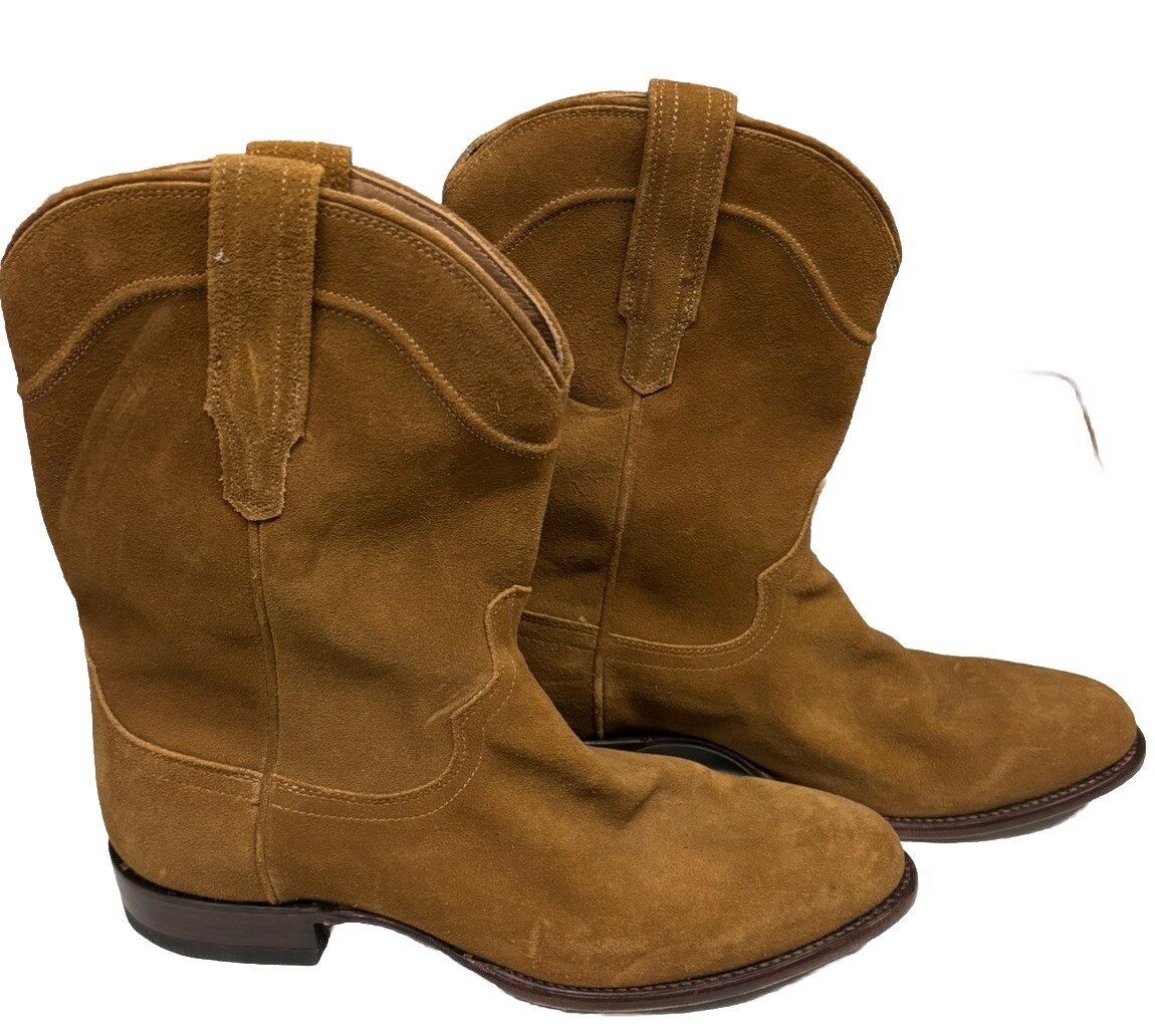 Tecovas The Shane Suede Roper Cow Boy Boot, Size 11 E… - Gem