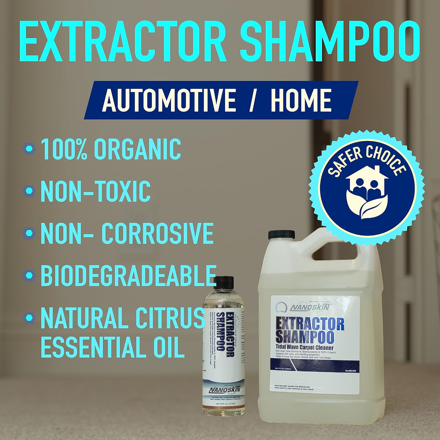 Extractor Shampoo Low Foaming Carpet Cleaner 1 Gallon Machine Use ...
