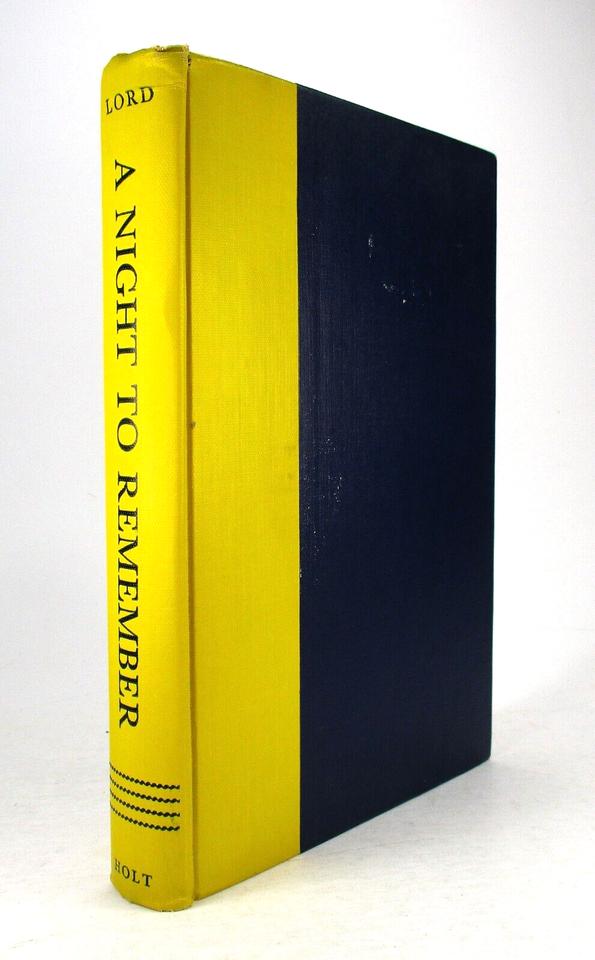 SIGNED 1st ED "A Night to Remember" Walter Lord - 1955 HC w/DJ Henry ...