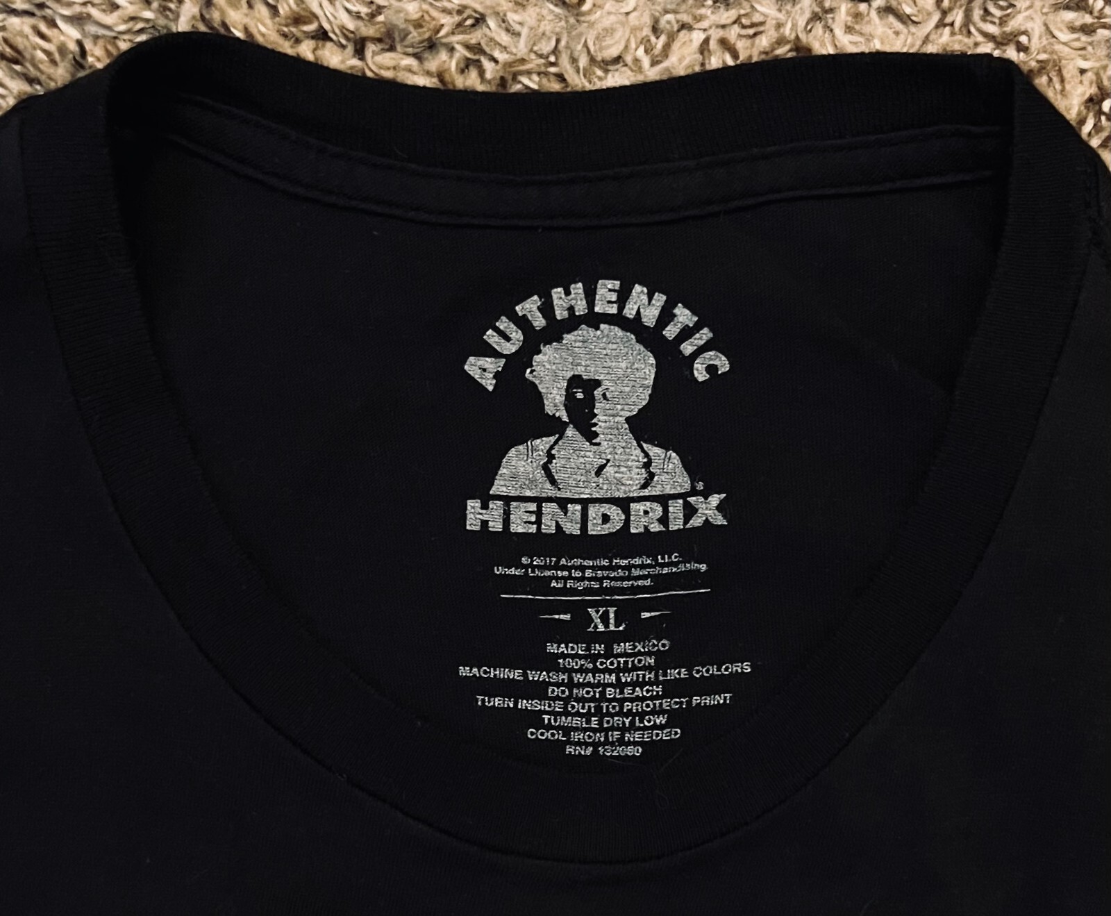 Jimi Hendrix Peace Sign American Flag Authentic Hendr… - Gem