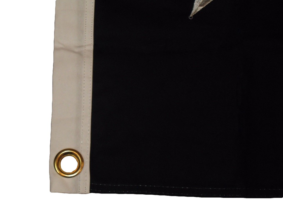 2x3 Embroidered State of Texas 100% Cotton flag 2'x3' Clips (Fully Emb ...