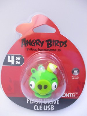 EMTEC - 4 GB USB 2.0 FLASH DRIVE - ANGRY BIRDS "KING PIG" - NEW ...