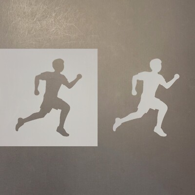 Running Man Plastic Mylar Stencil Airbrush Painting Art Supplies | eBay