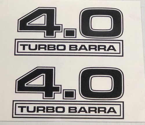 KILLER GRAFFIX TURBO BARRA 4.0 XR6 F6 FORD FALCON DECAL BADGE 1 PAIR ...