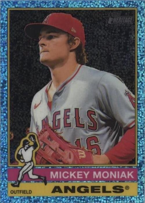 2025 Topps Heritage - Mickey Moniak #337 Chrome Light Blue Sparkle ...