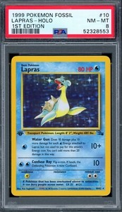Lapras 1999 Fossil #10/62 1st Edition Holo Price Guide - Sports Card ...