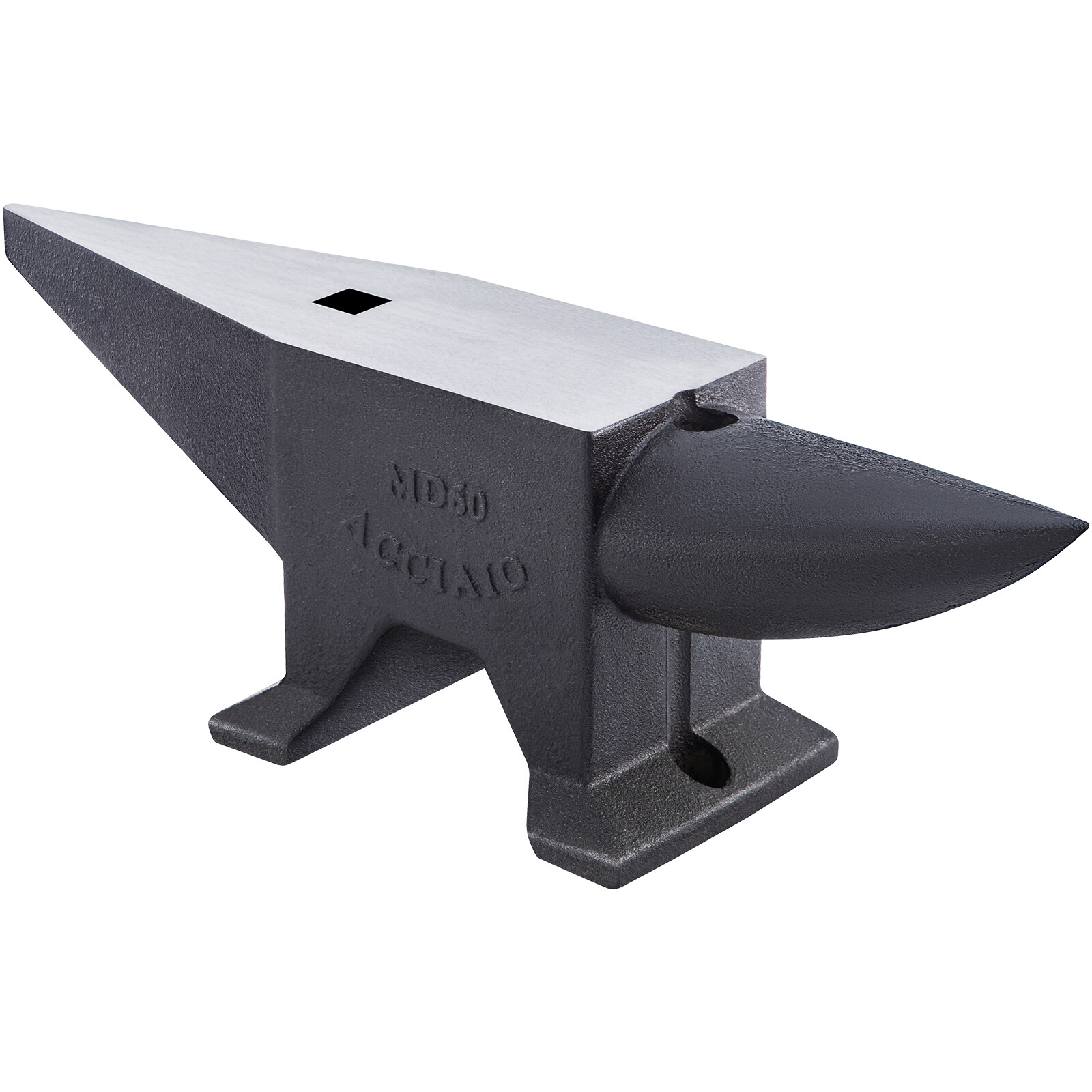 VEVOR Blacksmith Anvil 132lb 60kg Cast Iron Anvil Forged Steel Anvil ...