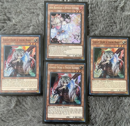 Yugioh Ash Blossom & Joyous Spring MP22-EN257 + Ghost Ogre & Snow ...