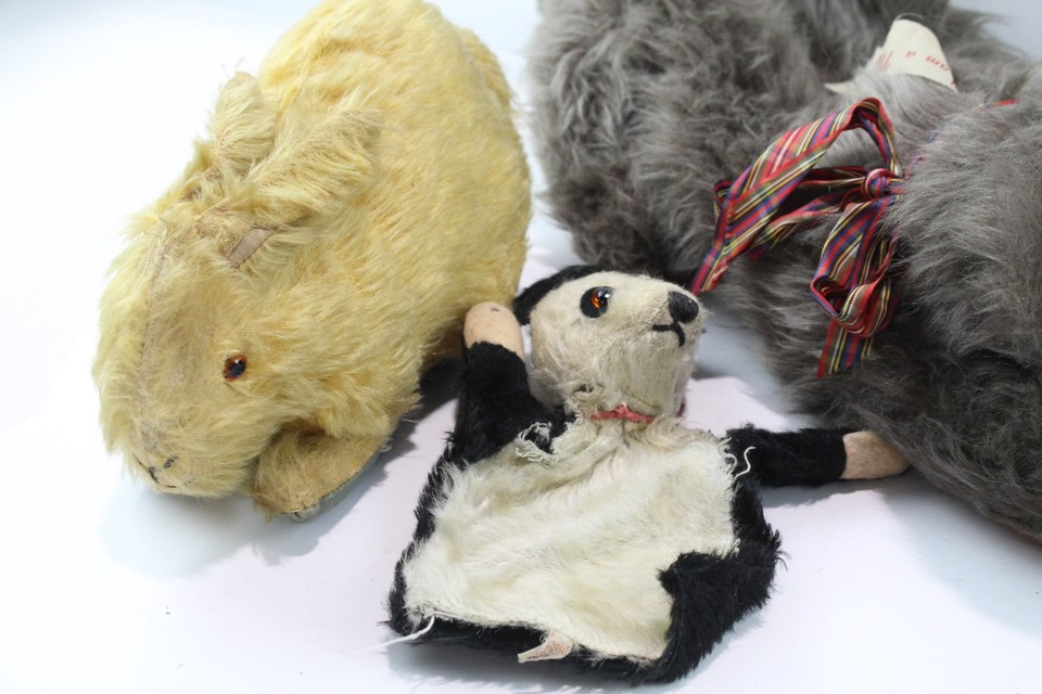 Animals Vintage Soft Toys Inc Chiltern Panda Puppet Merrythought Dog ...