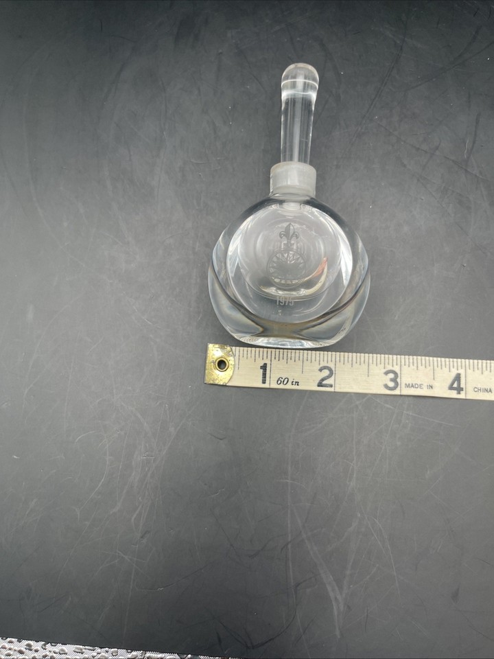 Vintage Orrefors Sweden Round Crystal Ball Perfume Bottle Stopper 1975 ...