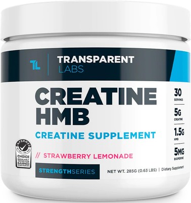 Transparent Labs Creatine HMB - Creatine Monohydrate Powder with HMB ...